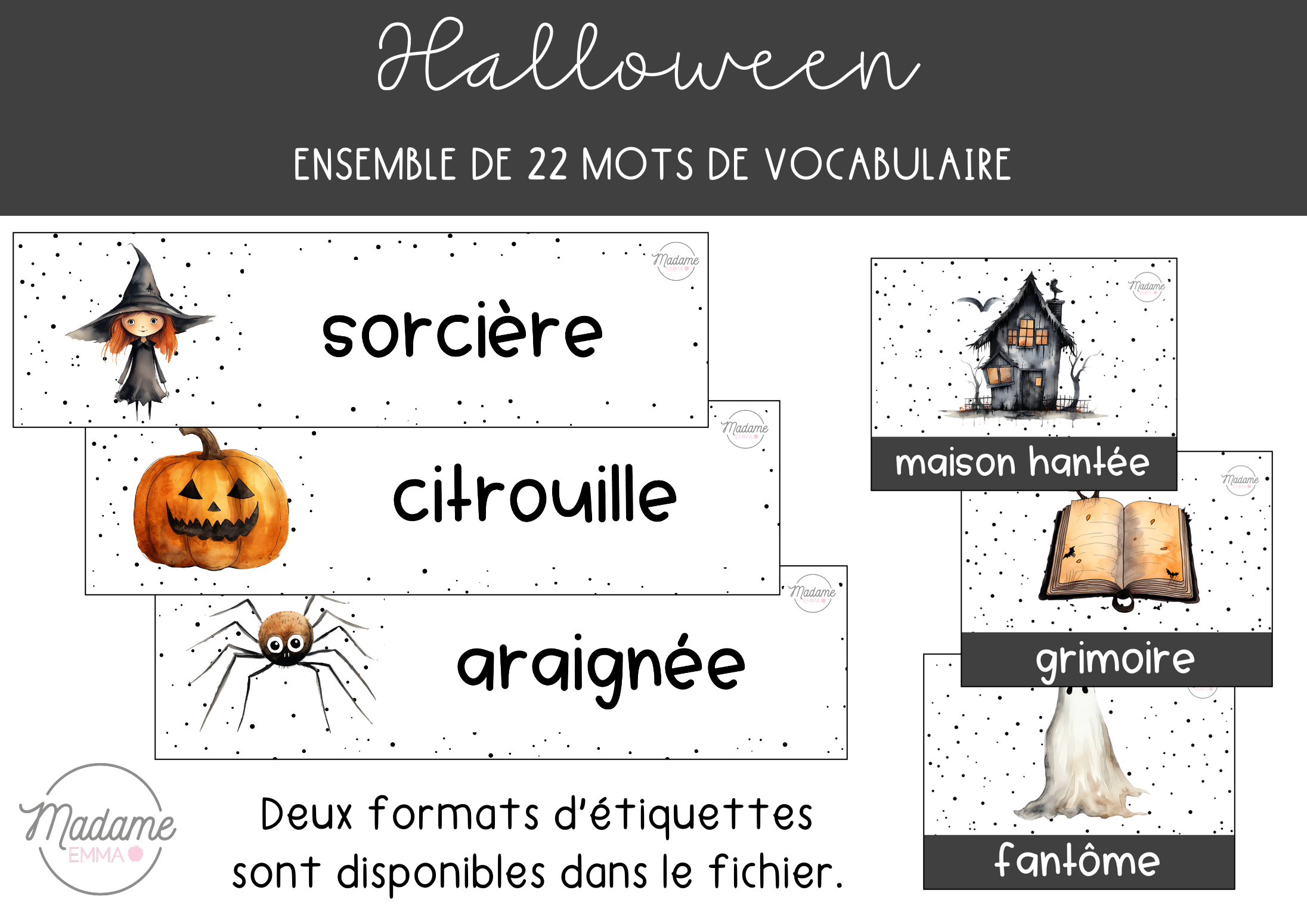 Vocabulaire - Halloween – Madame Emma